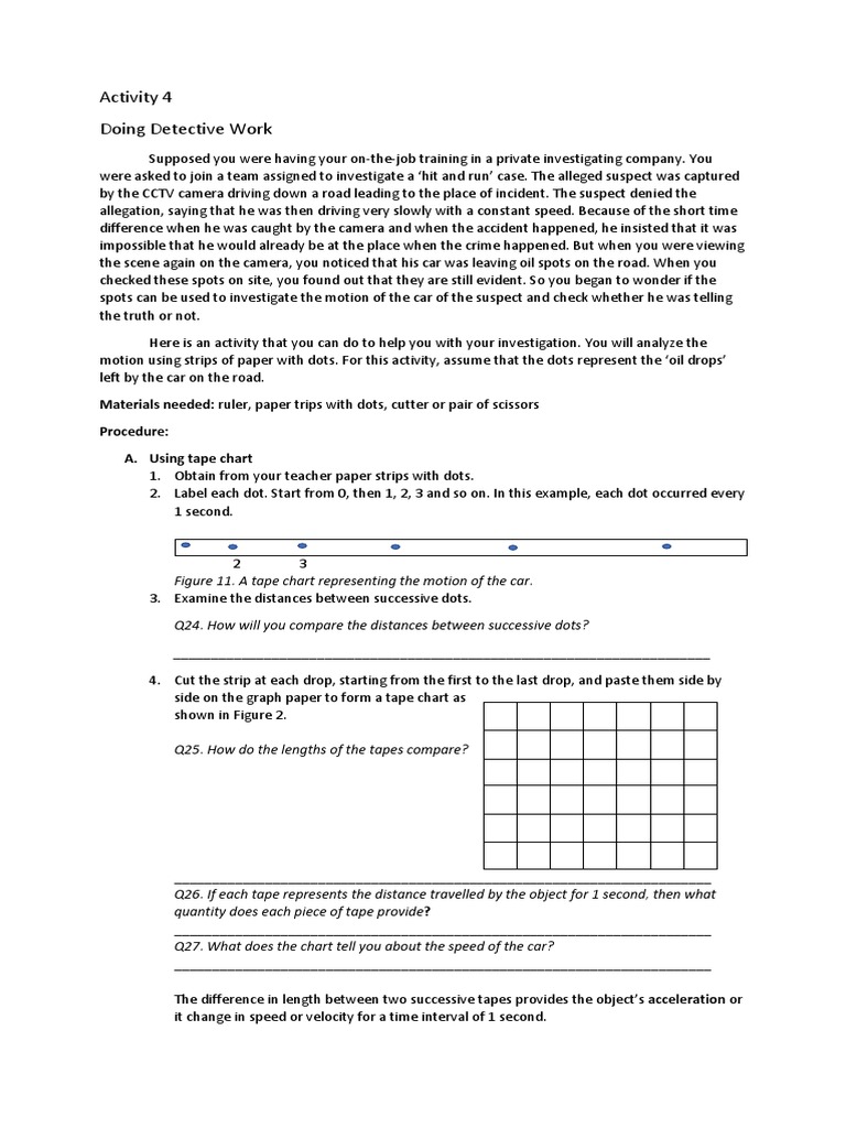 Activity 4 Science | PDF | Acceleration | Speed