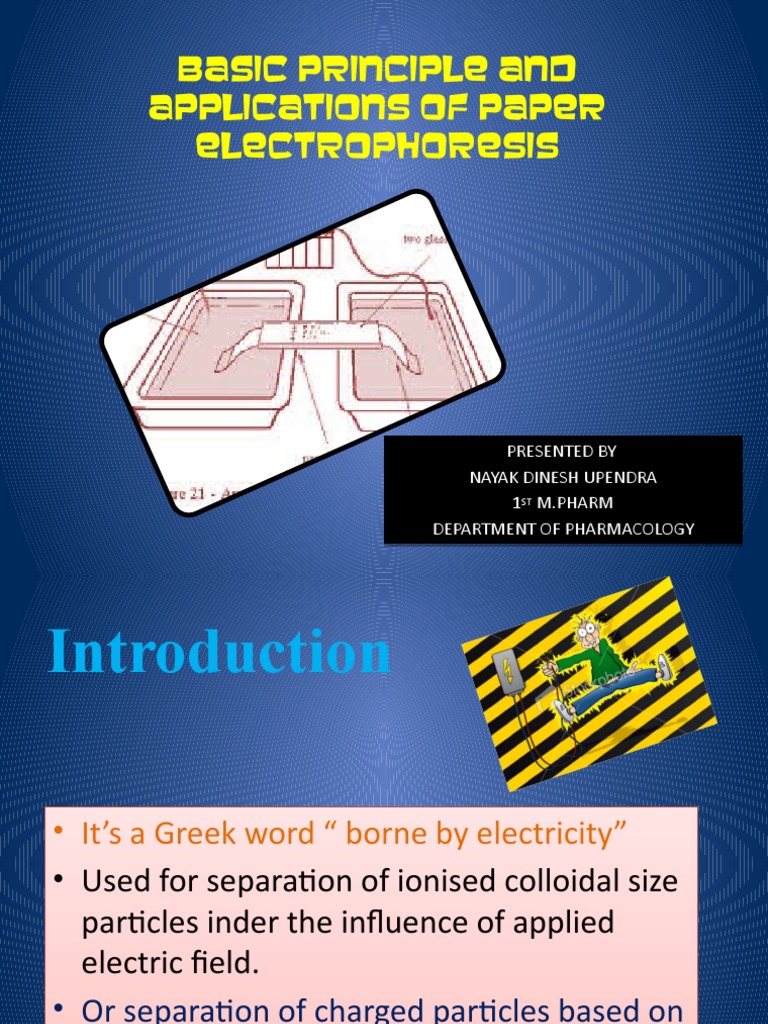 Basic Principle and Applications of Paper Electrophoresis | PDF | Ion ...