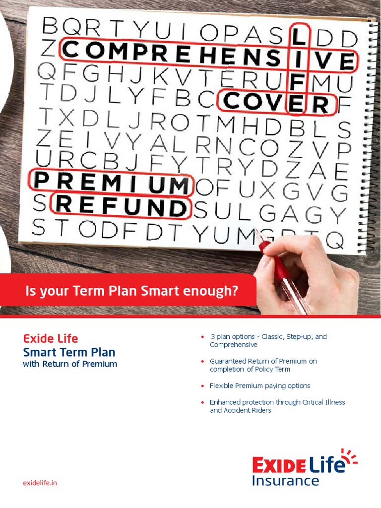 Exide Life Smart Term Plan | PDF | Assignment (Law) | Insurance