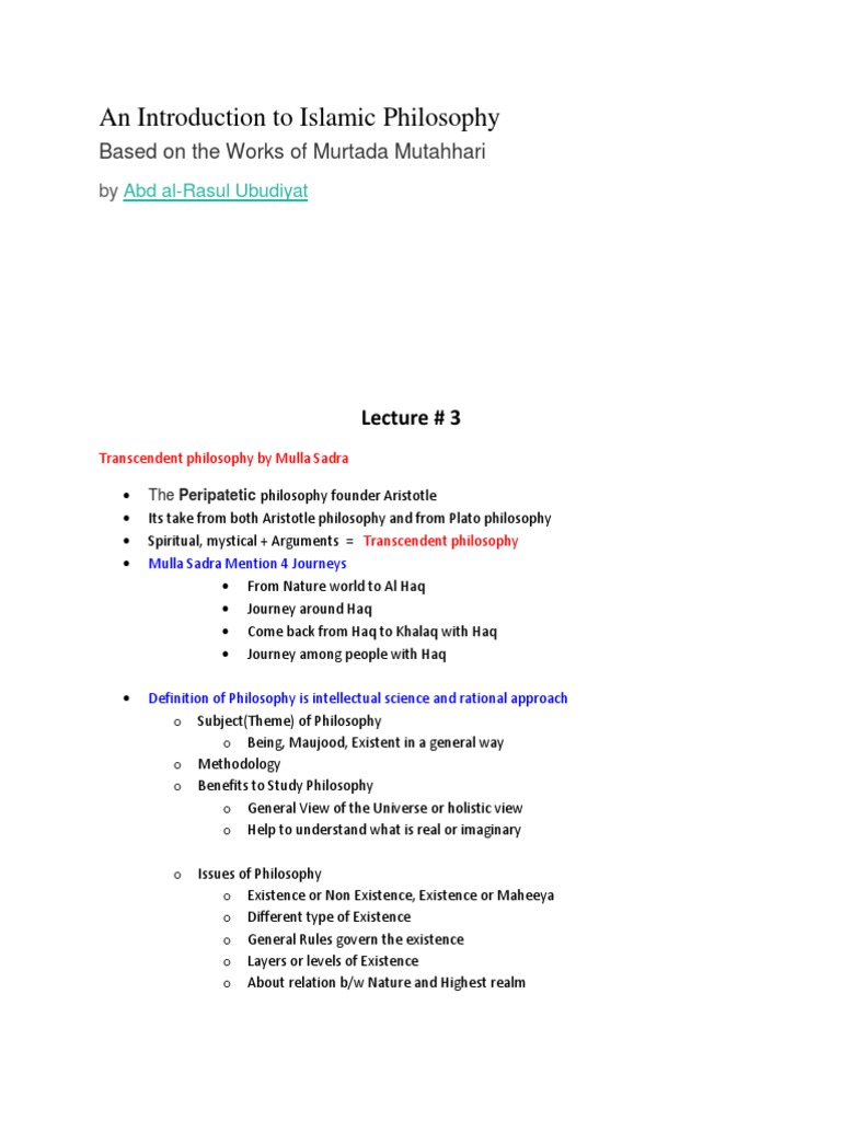 Summary of Basic Philosophy | PDF | Existence | Philosophy