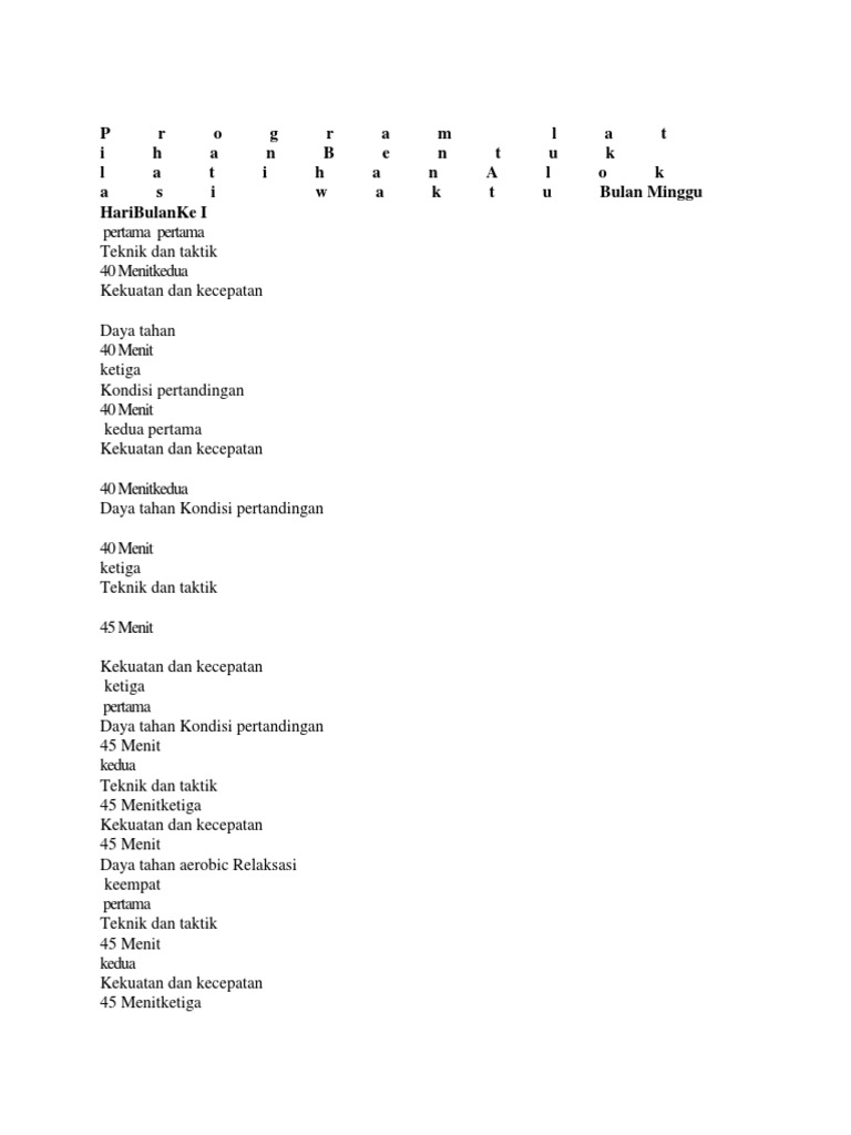 Program Bulutangkis | PDF