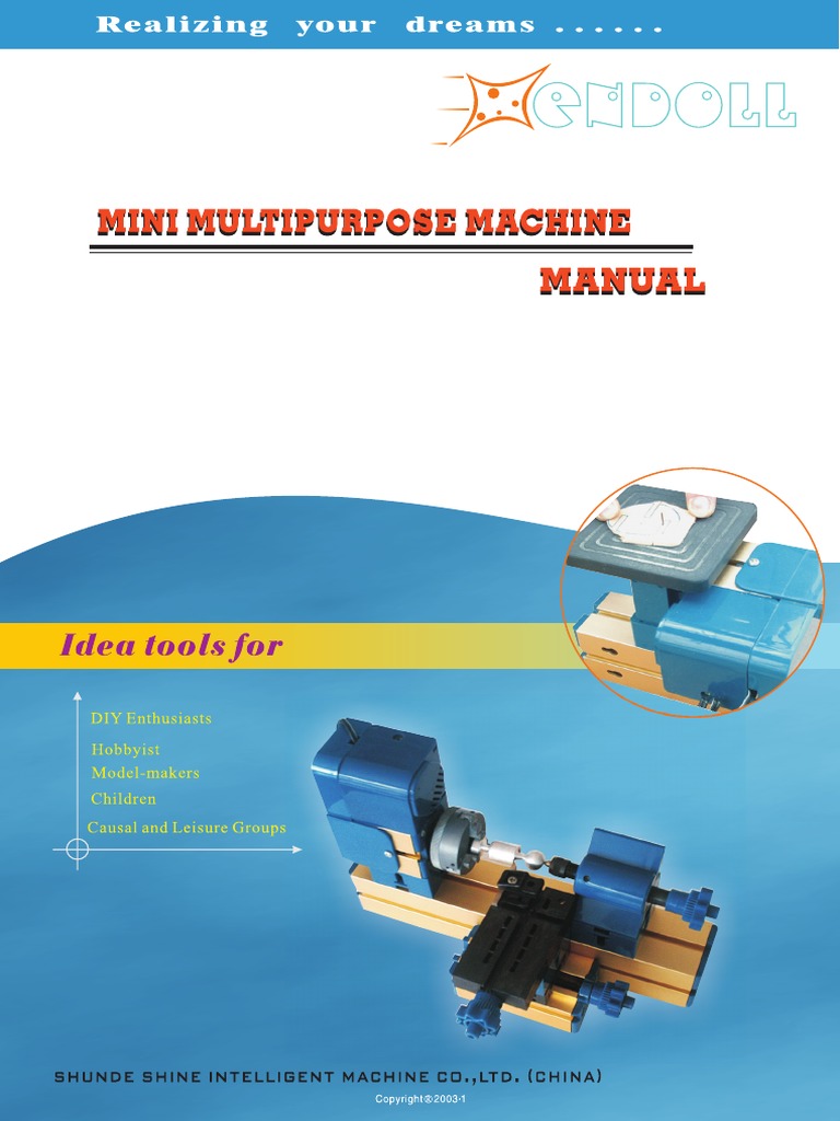 An Overview of the XENDOLL Mini Multipurpose Machine: Assembly ...