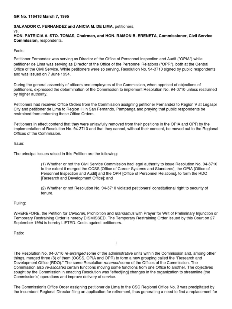 Fernandez Vs Sto. Tomas | PDF | Injunction | Justice