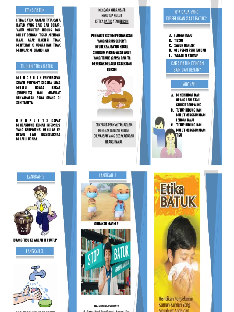 Leaflet Etika Batuk | PDF