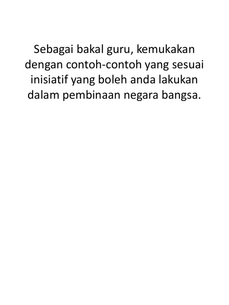 Contoh Contoh Inisiatif (M1) | PDF