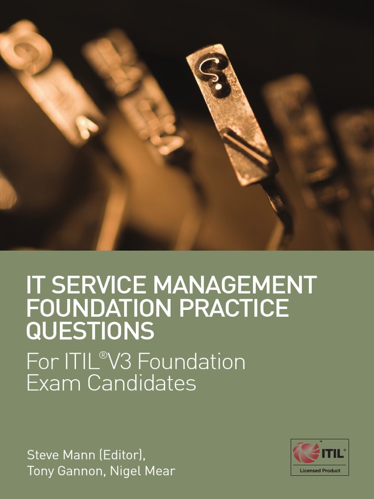 IT Service Management Practice Qs Preview PDF | PDF