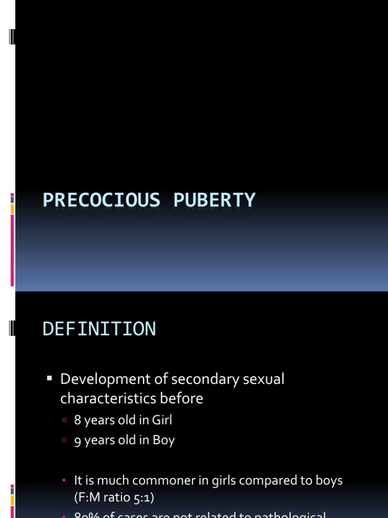 Precocious Puberty | PDF | Puberty | Diseases And Disorders