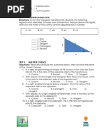 Grade 9 Math 4th Quarter Exam Review | PDF | Trigonometric Functions ...