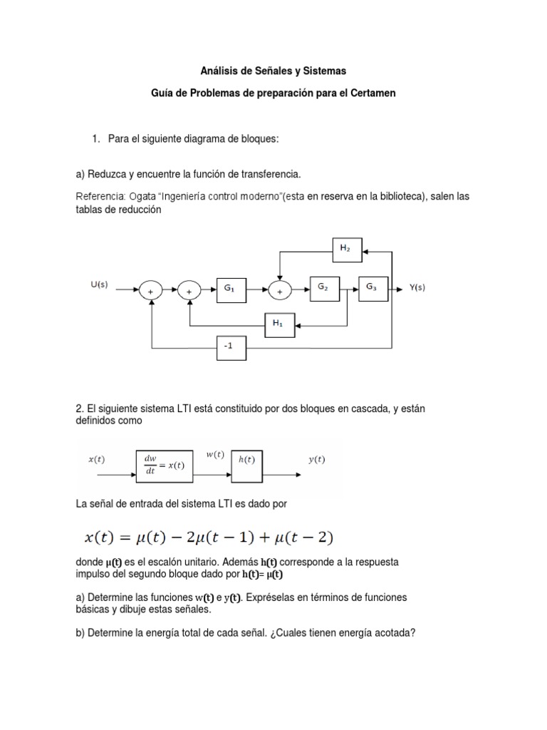 Analisis de Senales y Sistemas | PDF