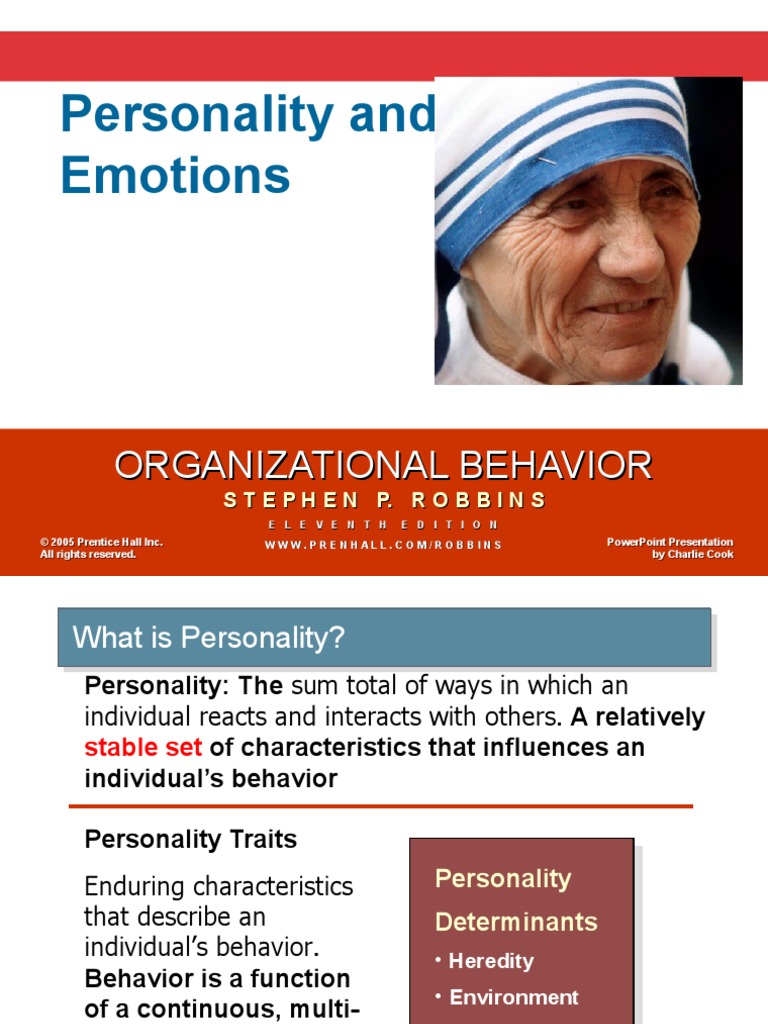 Personality and Emotions: Organizational Behavior | PDF | Id | Extraversion And Introversion