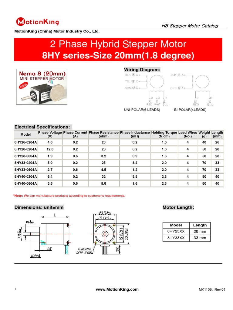 HB Stepper Motor E PDF | PDF
