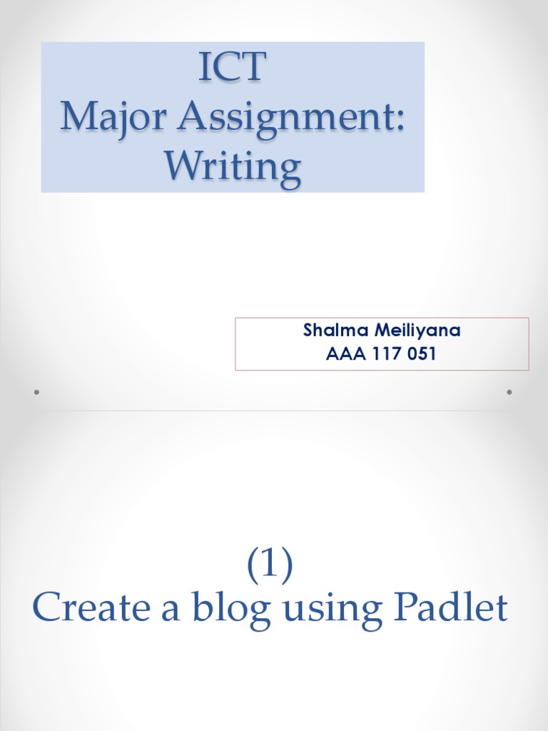 Writing Padlet | PDF