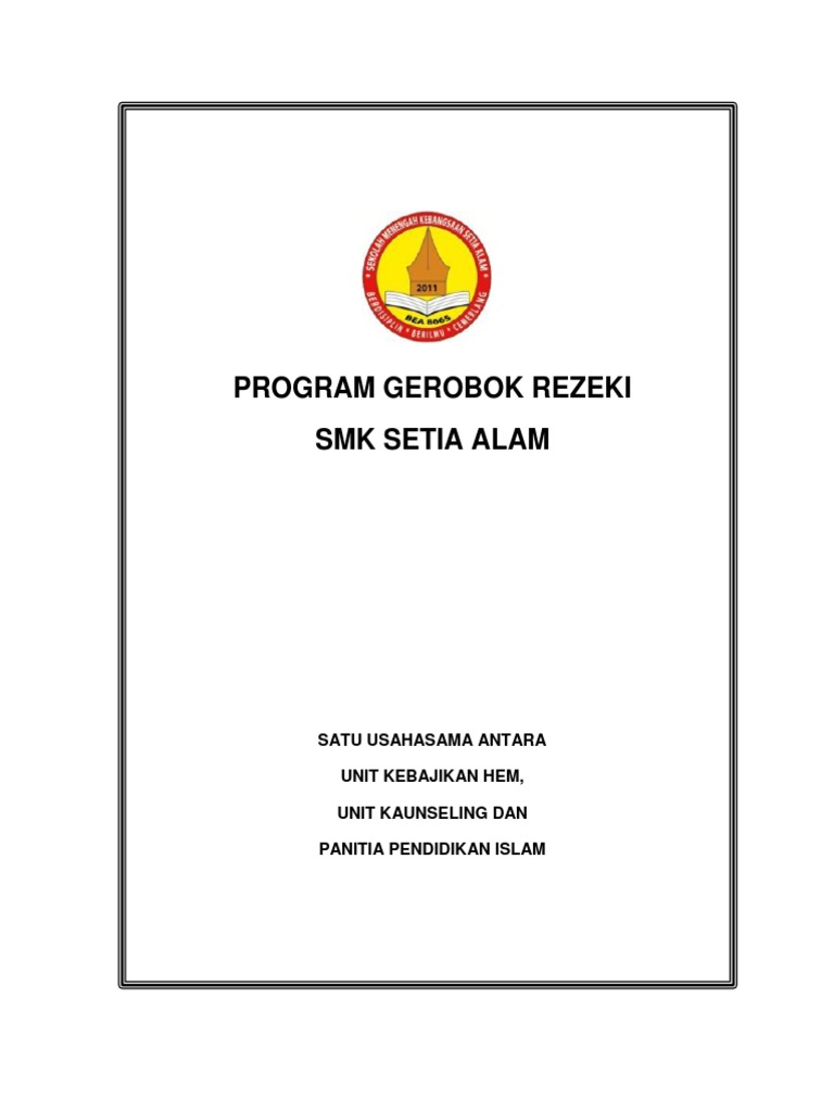 Gerobok Rezeki SMK Setia Alam | PDF