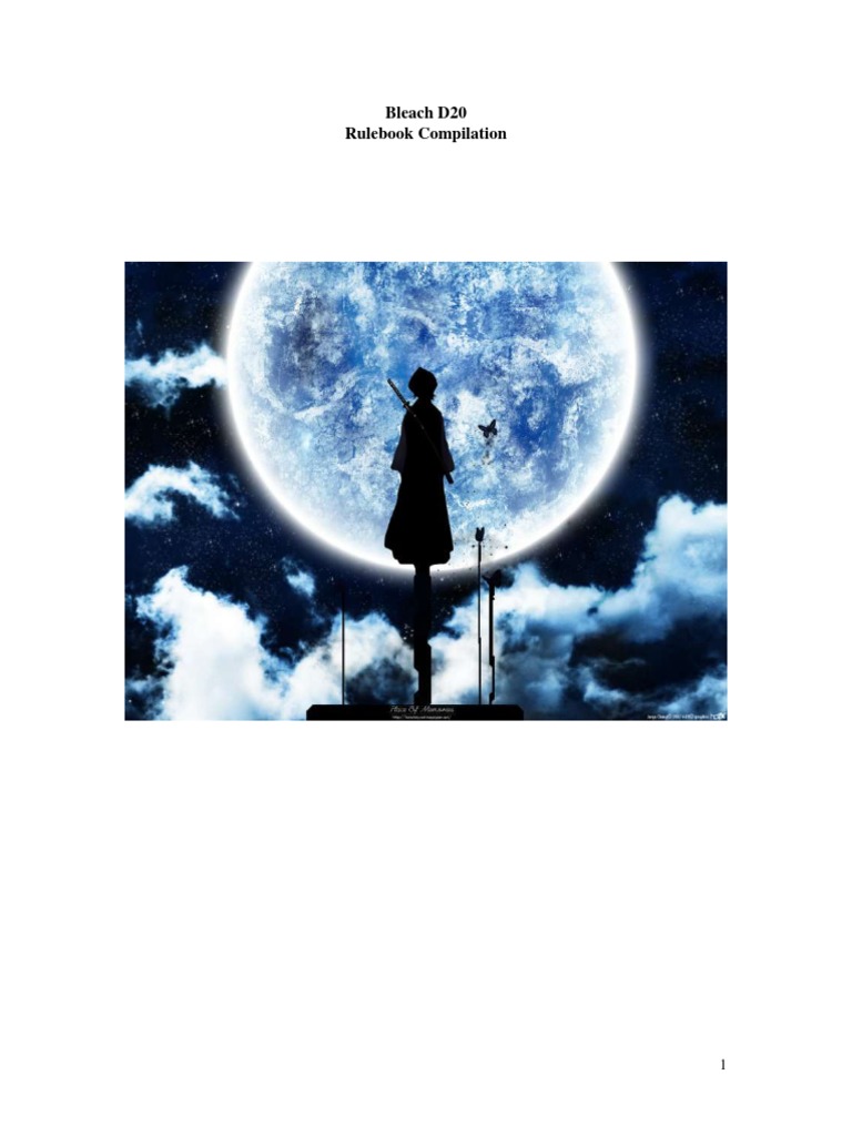 Bleach D 20 Updated Rules | PDF | D20 System | Role Playing Games