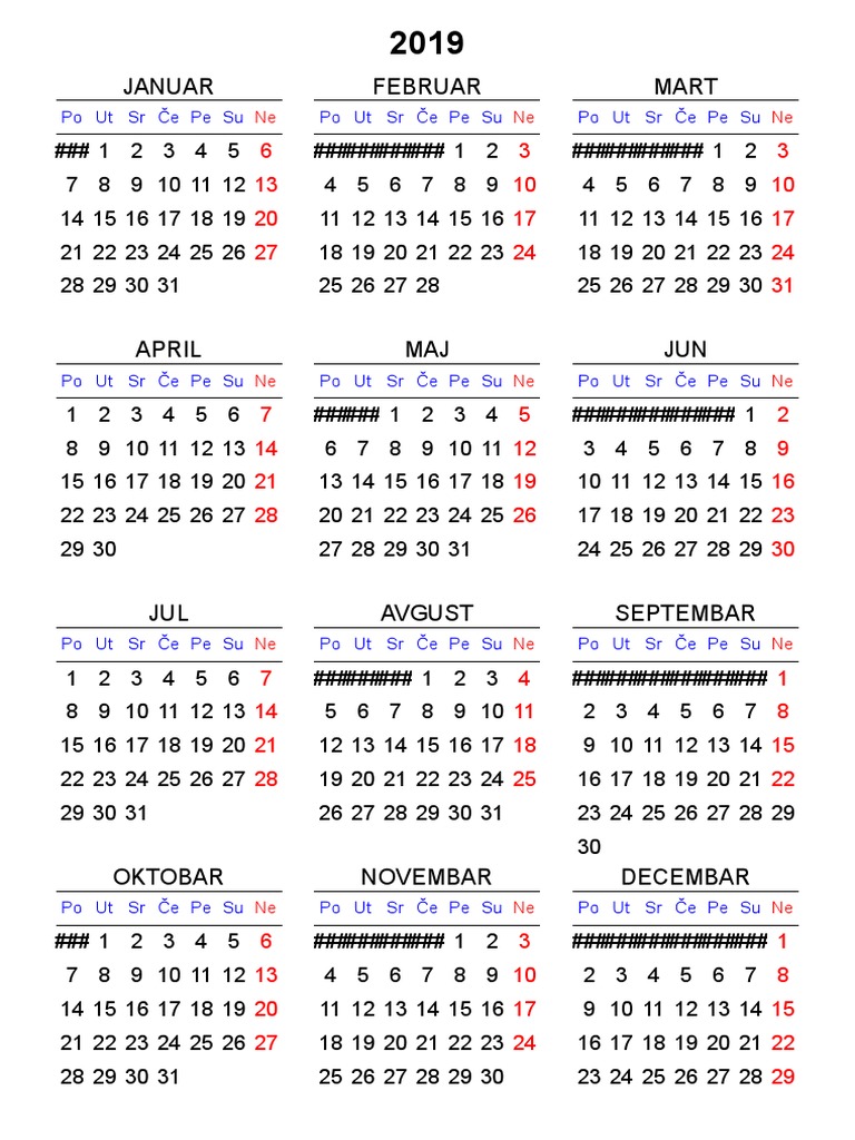 Kalendar Univerzalni | PDF