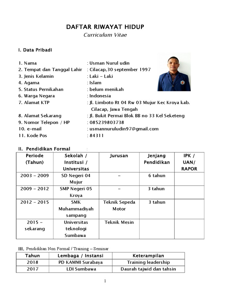 CV Usman | PDF
