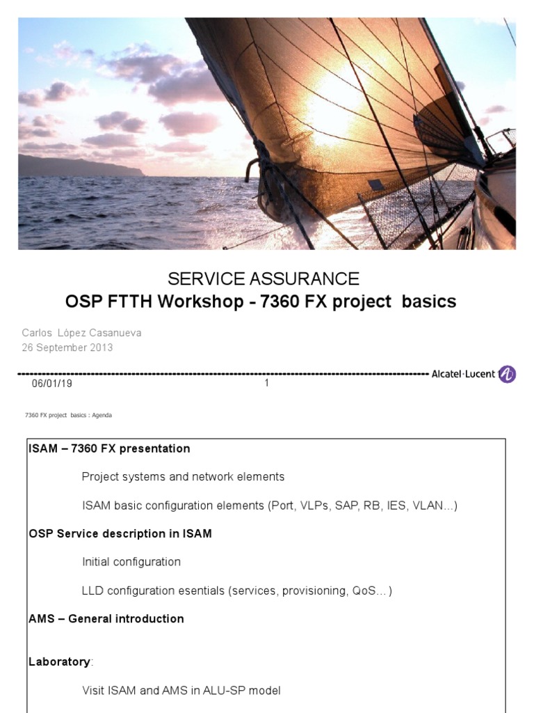 OSP FTTH Workshop v1.1 | PDF | Computer Network | Computer Networking