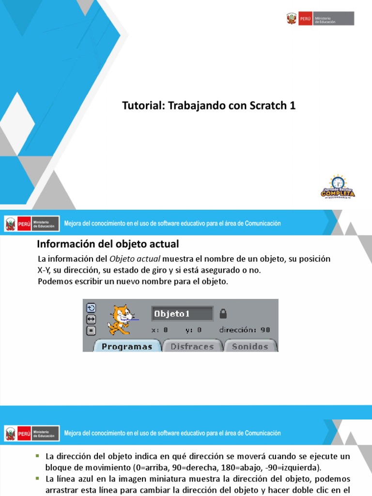 Tutorial Trabajando Con Scratch 1 PDF | PDF | Scratch (lenguaje de ...