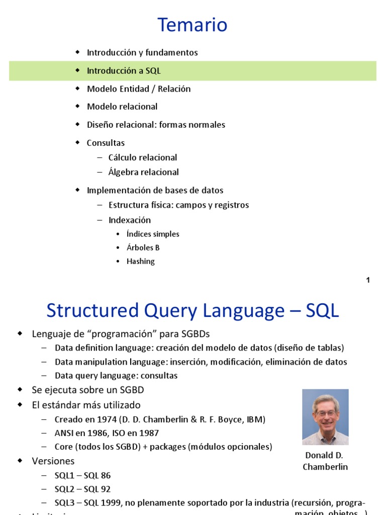 Estructuras de Datos. SQL | Descargar gratis PDF | SQL | Modelo relacional