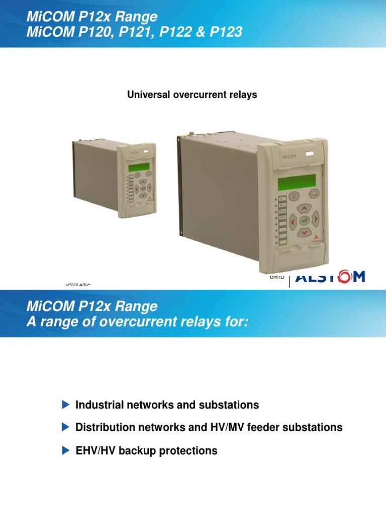 Training On. MiCOM P122 | Electrical Substation | Relay