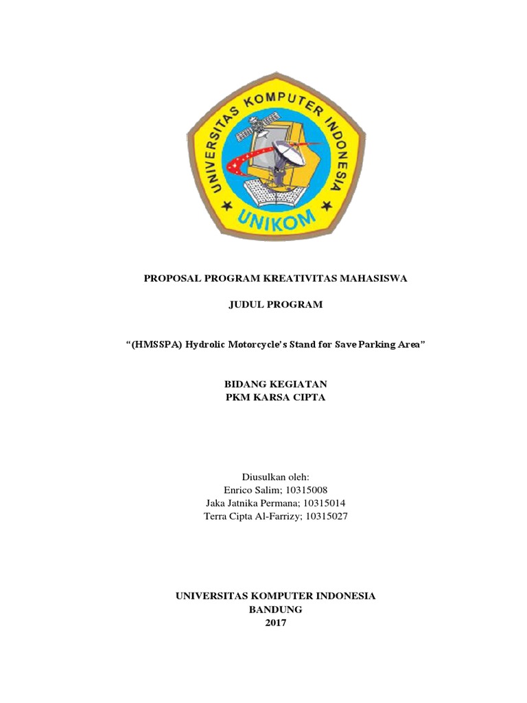 Cover+lembar Pengesahan PKM | PDF