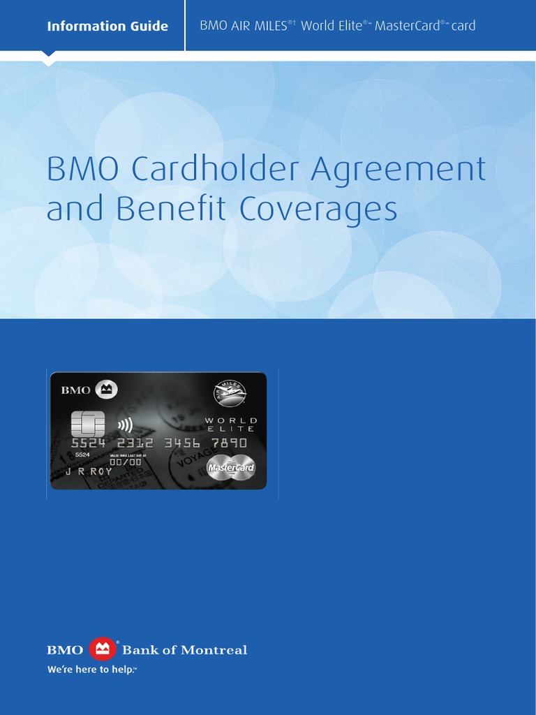 BMO AIR MILES®† World Elite®* MasterCard®* card Information Guide | PDF ...