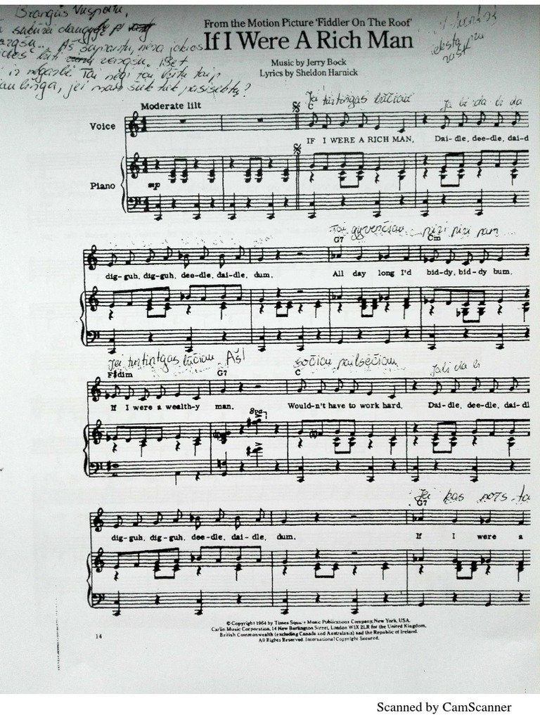 If I Were A Rich Man | PDF