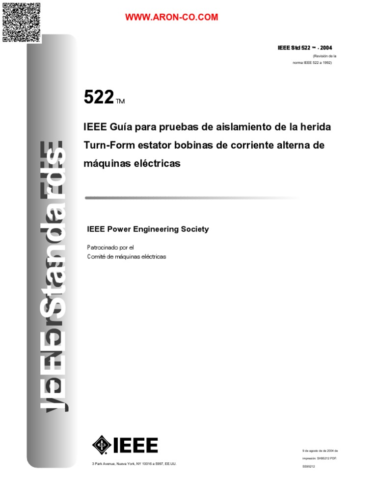 IEEE Guide For Testing Turn Insulation of Form-Wound Stator Coils For ...
