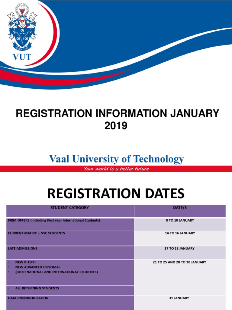 2019 Registration Information, Uploaded by SASCO VUT | PDF | Cheque ...