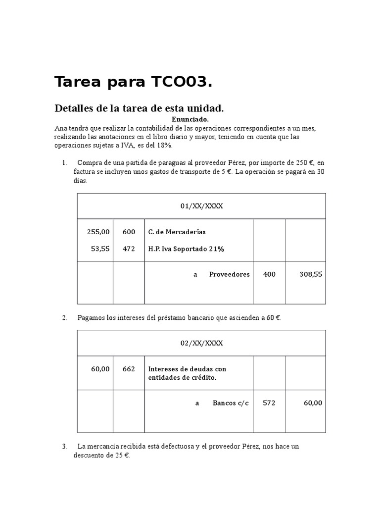 TCO03 | PDF | Factura | Pagos