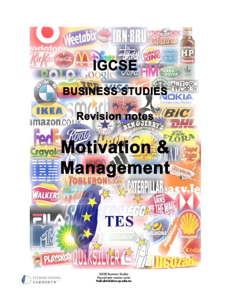 Motivation & Management Revision Notes | PDF | Motivation | Motivational