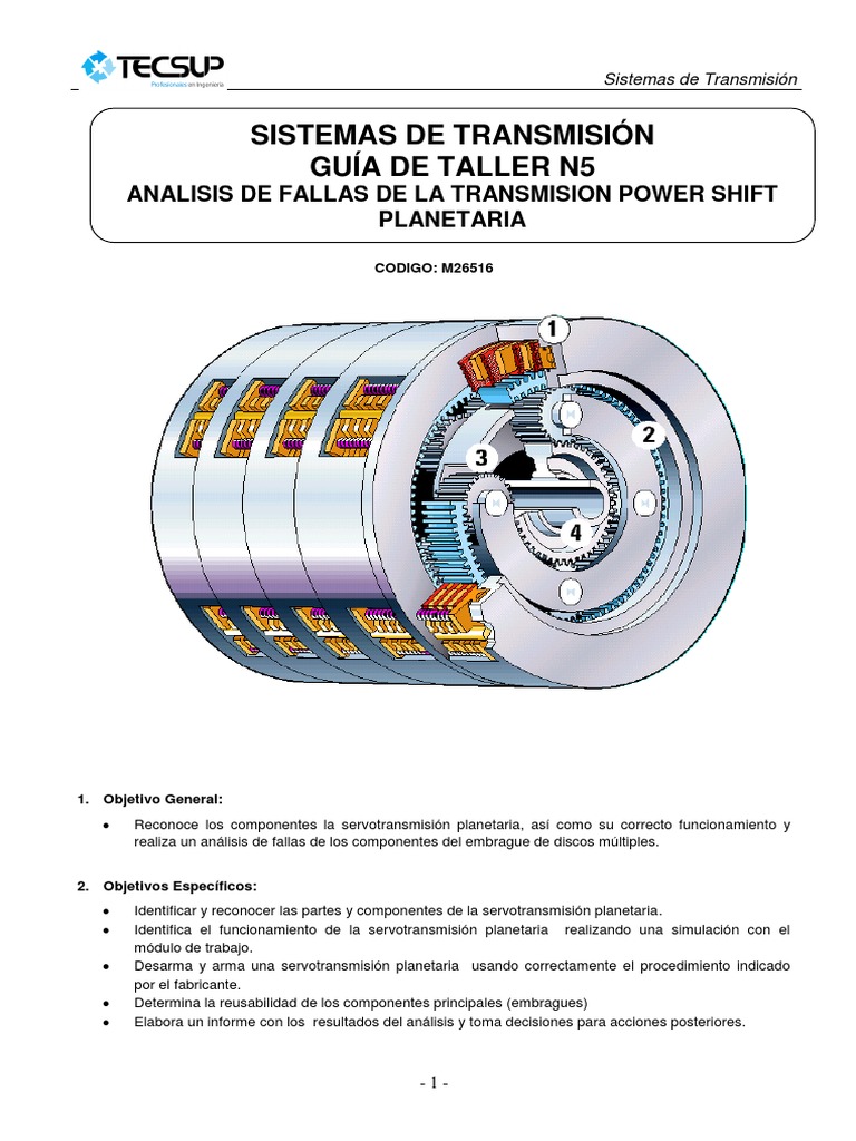 5 Power Shift COLINEALES | PDF | Transmisión (Mecánica) | Embrague