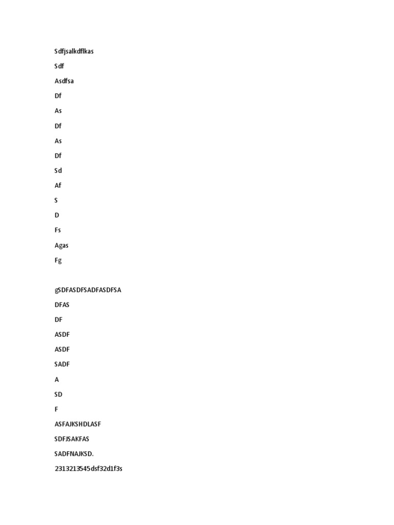 Sdfjsalkdflkas SDF Asdfsa DF As DF As DF SD Af S D Fs Agas FG | PDF
