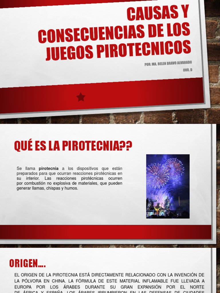 Impacto de la Pirotecnia en el Medio Ambiente | PDF | Pirotécnica ...