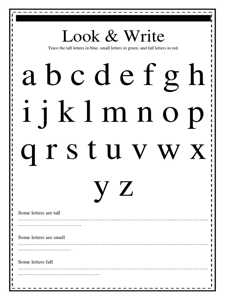 Look & Write: Abcdefgh Ijklmnop Qrstuvwx Yz | PDF