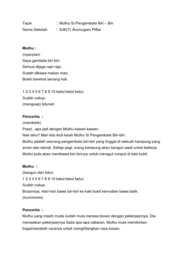 Skrip Teater Solo | PDF