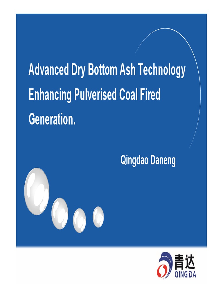 Advanced Dry Bottom Ash Technology | PDF | Boiler | Coal
