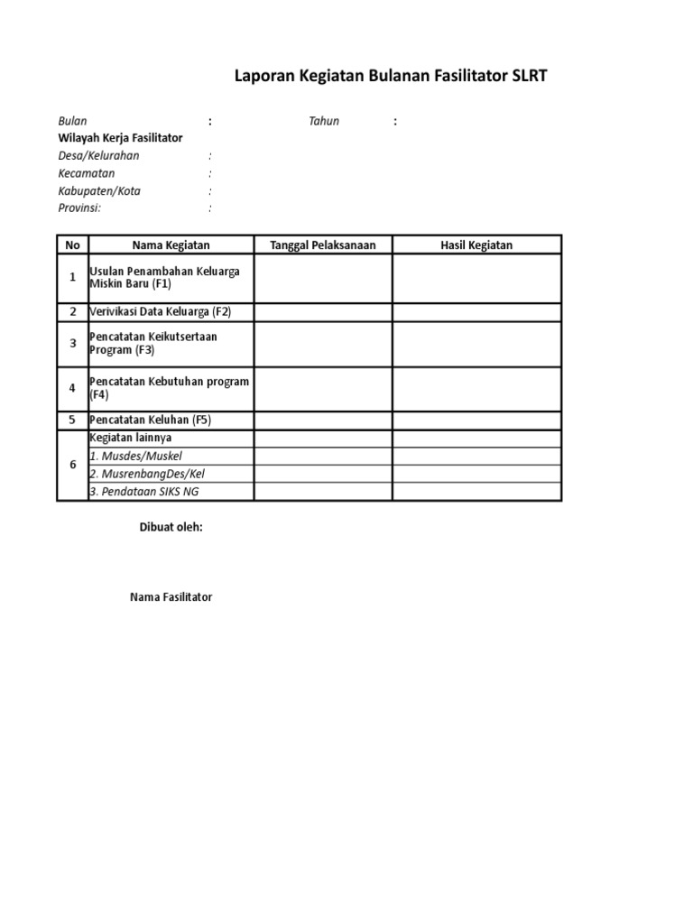 Form Lap Dokumentasi FS | PDF