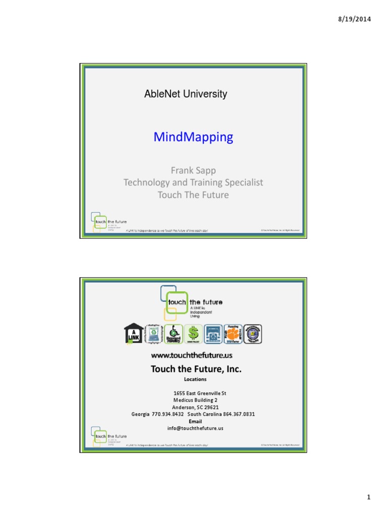 MindMap Ablenet Presentation | PDF | Cognitive Science | Cognition