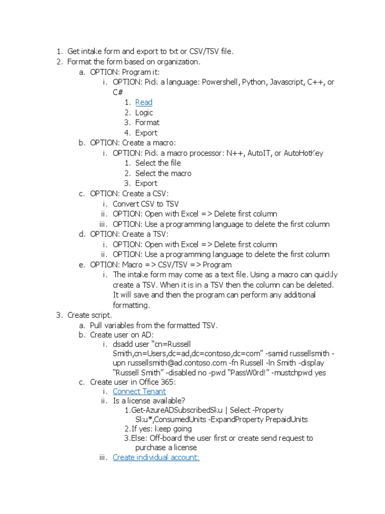 How To Automate Users For Onboarding With Powershell and Azure in A ...