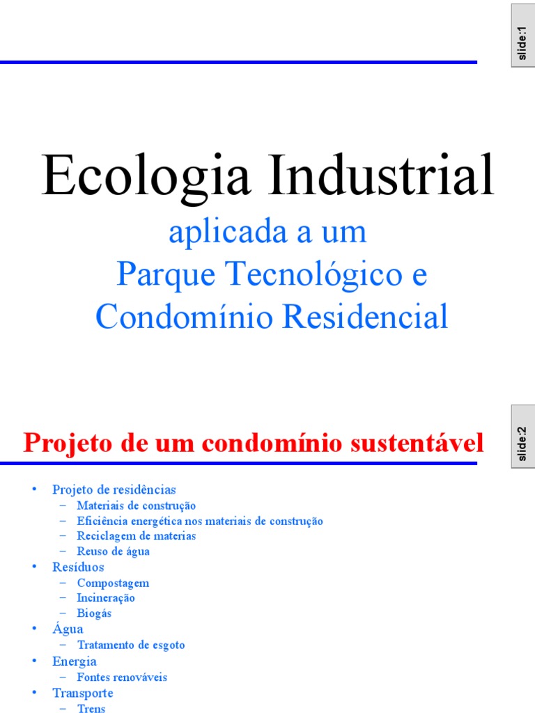 Industrial Ecology for Sustainable Development | PDF | Ecosystem ...