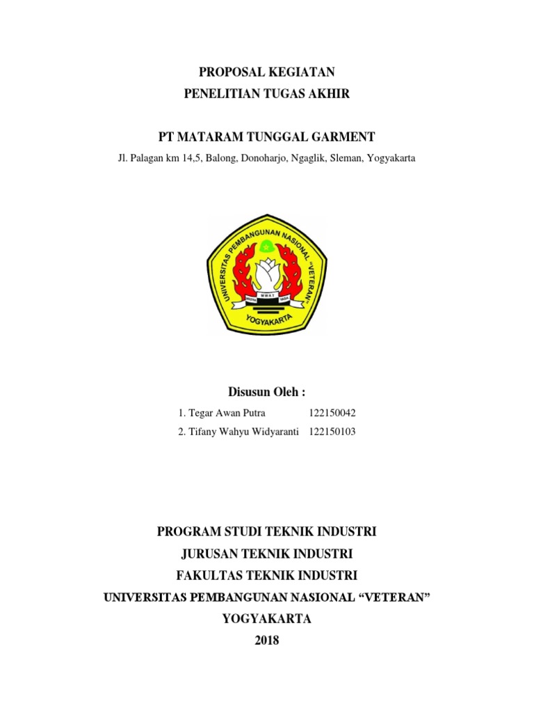 Proposal PT MTG 2018 Rev3 | PDF | Komputer