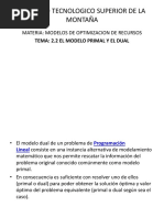 2.4 Metodo Dual | PDF | Programación lineal | Función (Matemáticas)