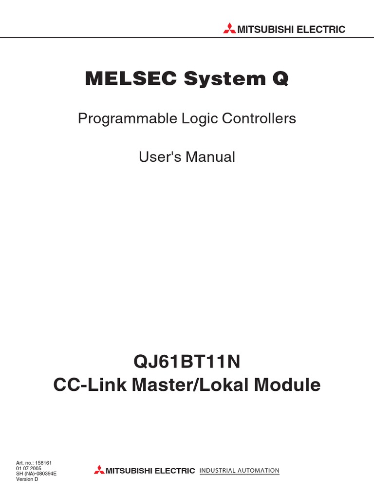 Qj61bt11n Manual | PDF | Programmable Logic Controller | Electrical ...