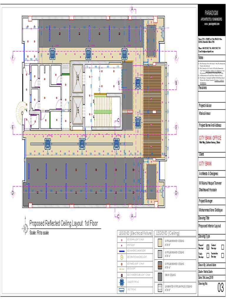 Layout With Ceiling - 1st Floor | PDF | Engineering | Building Engineering