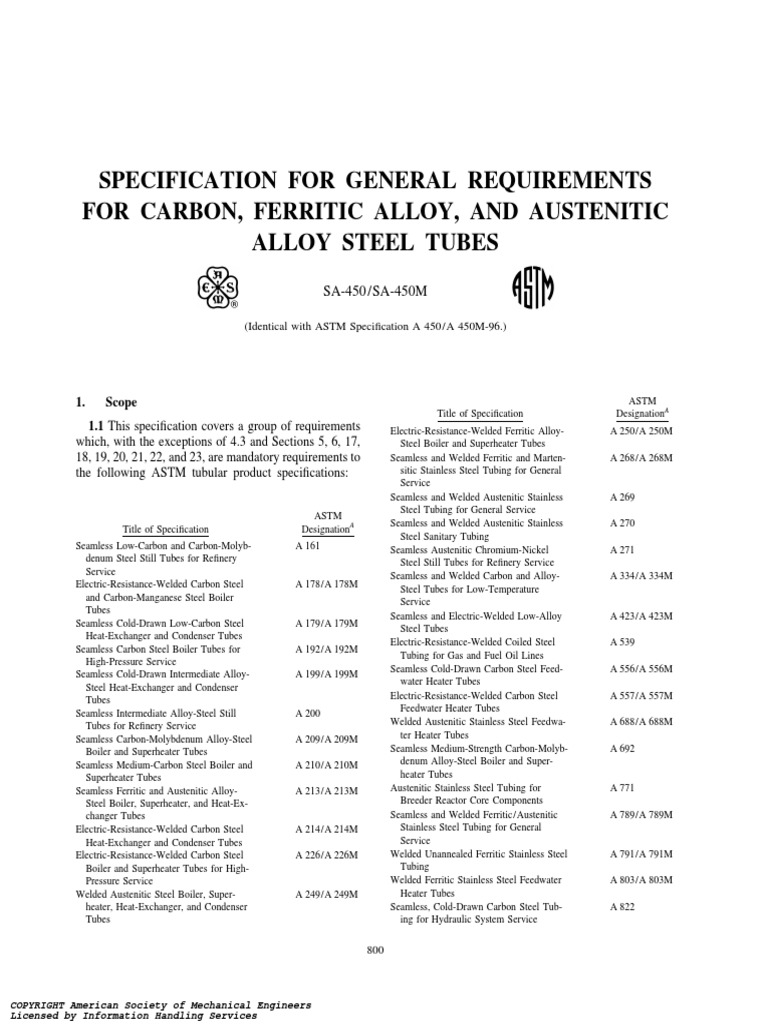 Sa 450/sa 450M | PDF | Pipe (Fluid Conveyance) | Nondestructive Testing