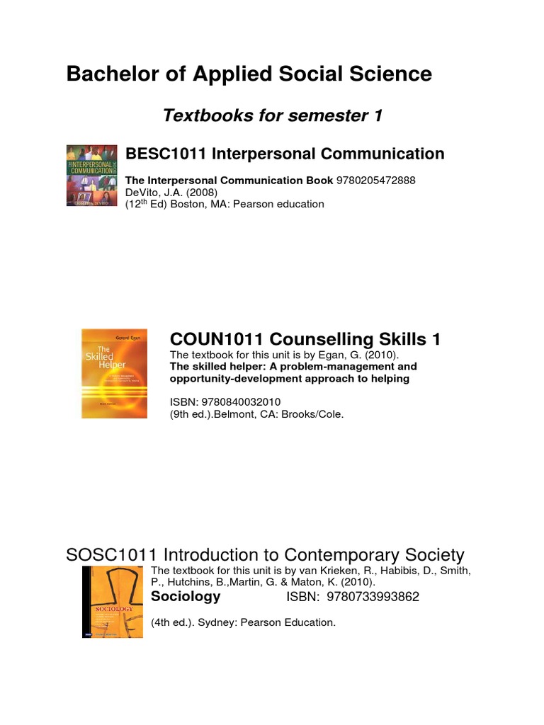 Bachelor of Applied Social Science | PDF