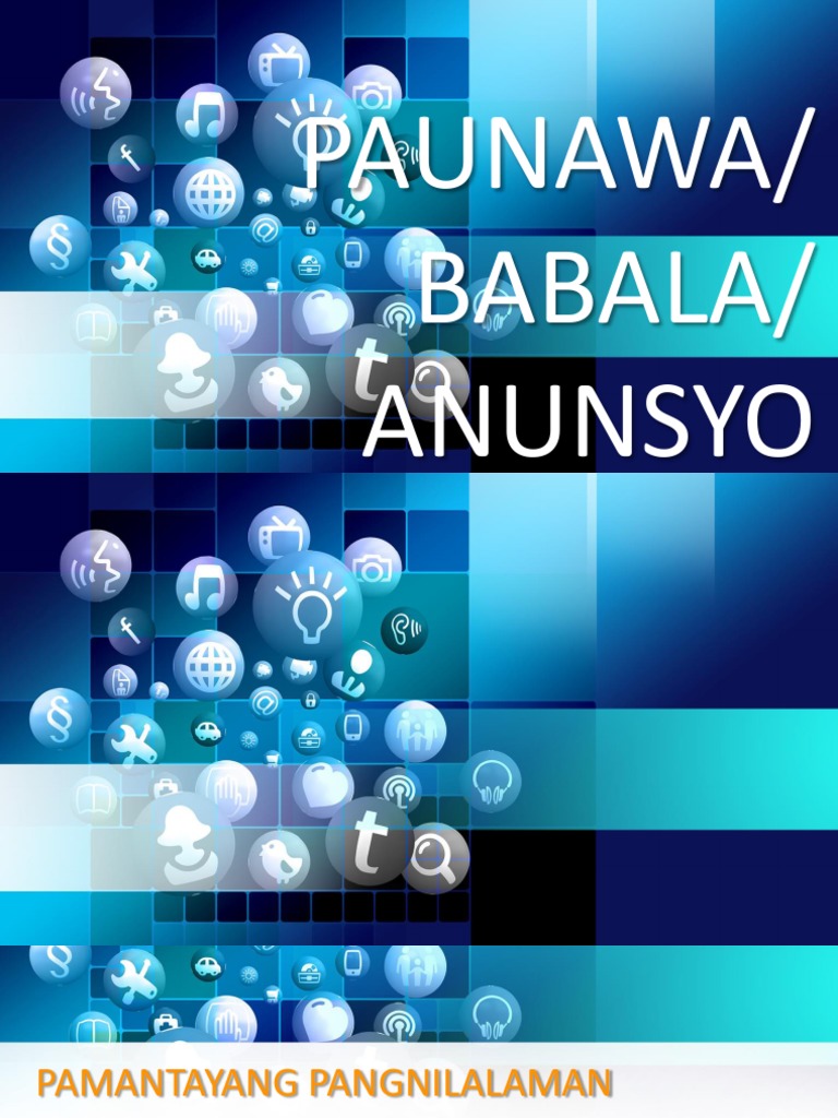PAUNAWA.BABALA.ANUNSYO