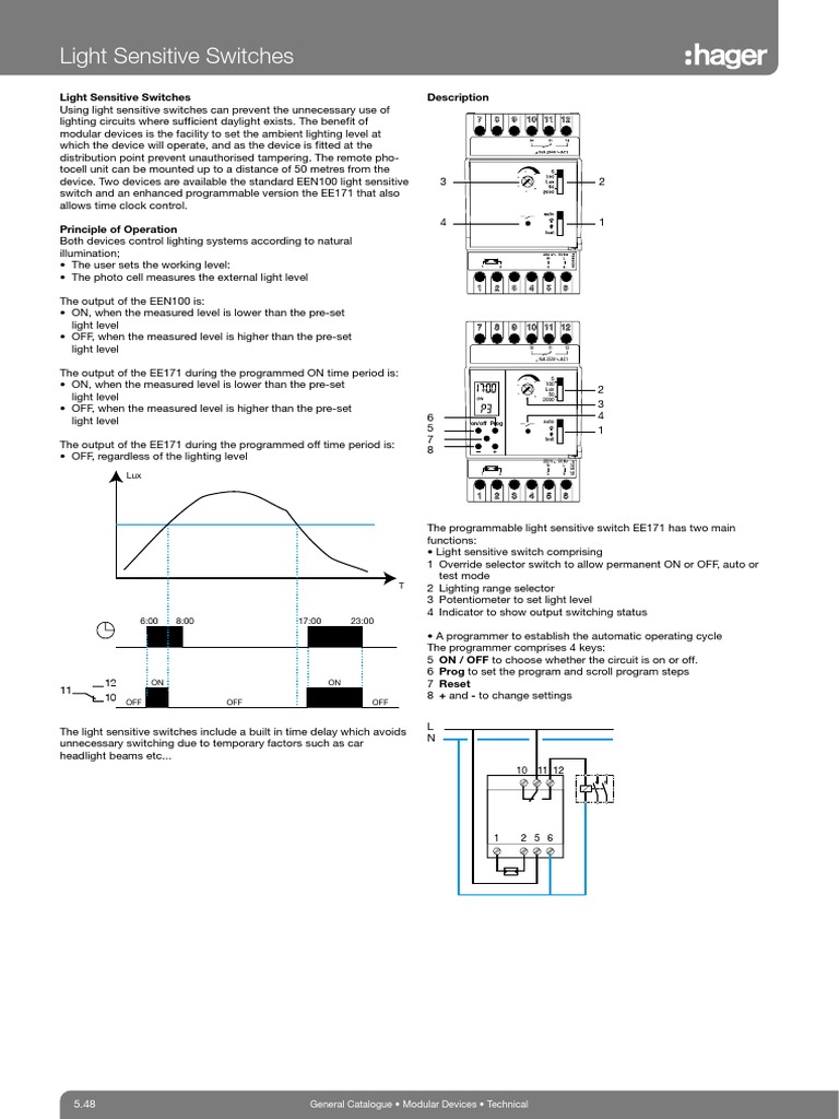 Light Sensitive Switches: General Catalogue - Modular Devices ...