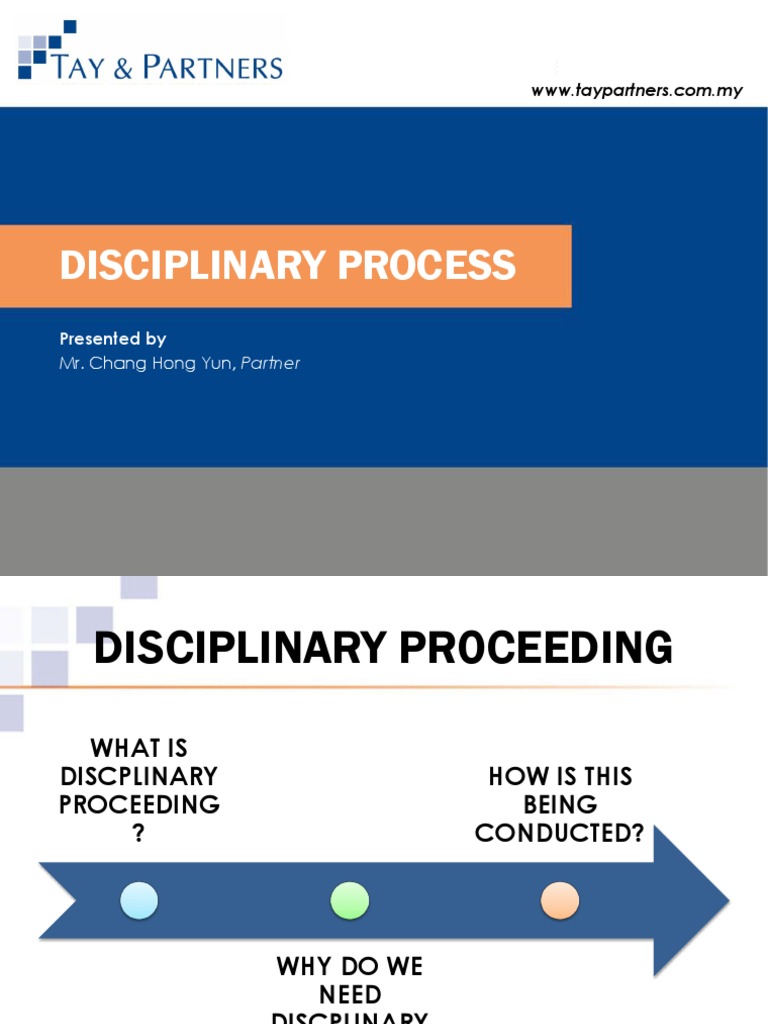 Disciplinary Process 261118 | PDF | Burden Of Proof (Law) | Lawsuit
